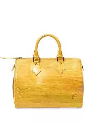 LOUIS VUITTON 25 Speedy Épi Leather Tote Bag - Yellow