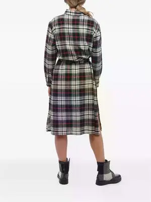 Woolrich Checked Shirt Midi Dress