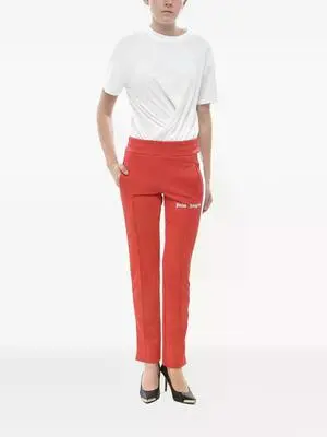 Palm Angels Logo Print Side Stripe Track Pants