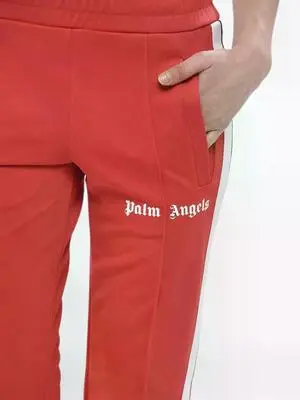 Palm Angels Logo Print Side Stripe Track Pants