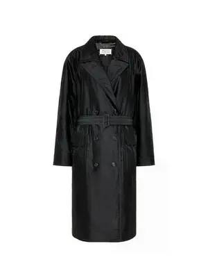 MAISON MARGIELA Double-breasted Coat - Black