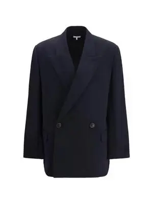 Loewe Double-breasted Peak-lapels Blazer - Blue
