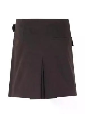 SEMICOUTURE Belted Pleated Mini Skirt