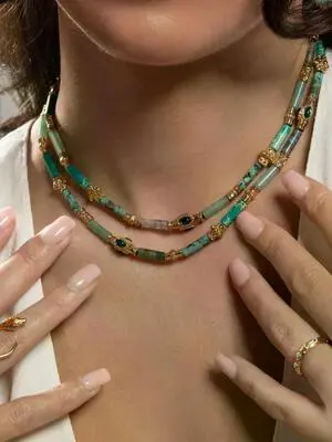 Gas Bijoux Kali Beaded Necklace - Gold