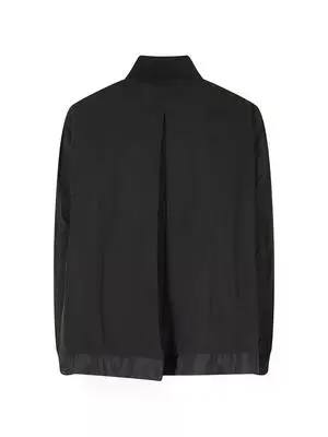 SEMICOUTURE Ada Zip-up Pleated Bomber Jacket