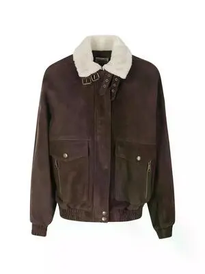 SEMICOUTURE Shearling-collar Jacket