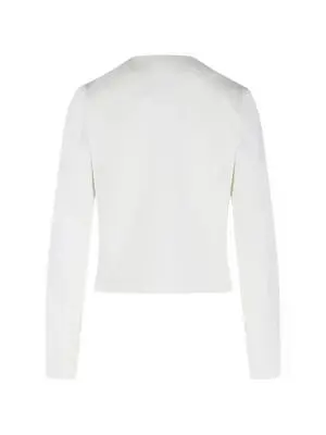 COURREGES Double-breasted Ribbed-panel Jacket - White