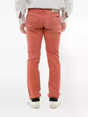 Corneliani Tone-on-tone Embroidered Jeans - Orange