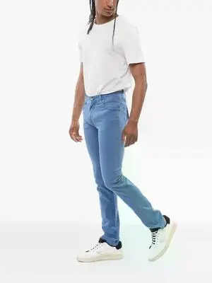 Corneliani Embroidered Cotton Jeans
