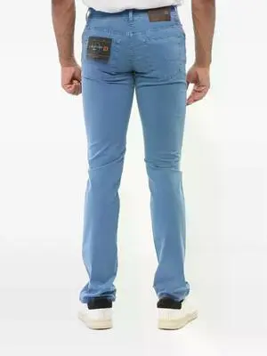 Corneliani Embroidered Cotton Jeans