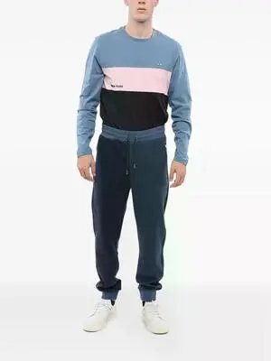 EDEN PARK Two-tone Drawstring-waist Track Pants