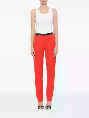 LANVIN Geranium Satin Waistband Trousers