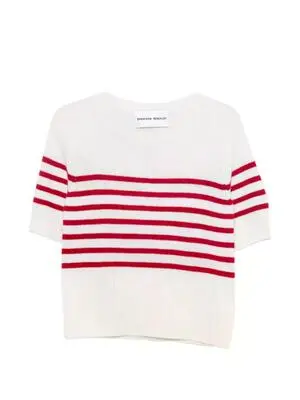 EMERSON RENALDI Striped Short-sleeve T-shirt - Neutrals