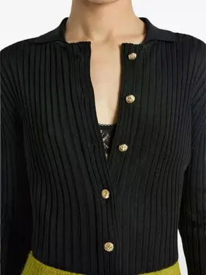 Balmain Buttoned Ribbed-knit Cardigan