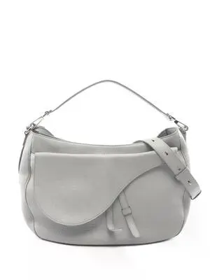 Dior 2019 Grained Calfskin Soft Saddle Satchel - Blue