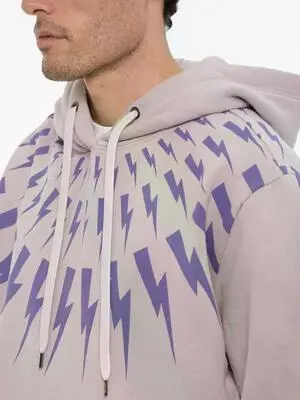 Neil Barrett Fairisle Thunderbolt Hoodie