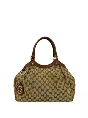 Gucci 2000-2015 Medium Gg Canvas Sukey Tote Bag - Neutrals