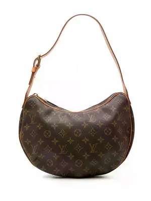 LOUIS VUITTON 2003 Monogram Croissant Mm Hobo Bag - Brown