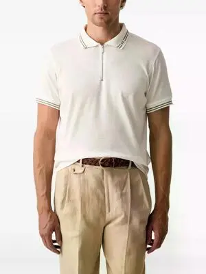 Karl Lagerfeld Zip-fastening Tipped Polo Shirt