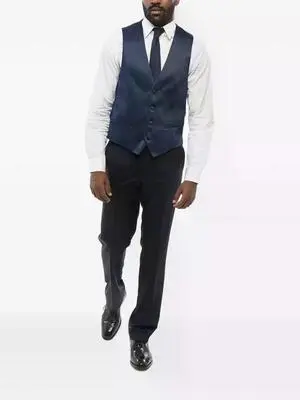Corneliani Satin Piped-pocket Waistcoat