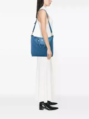 Prada Vitello Daino Open Convertible Tote Satchel