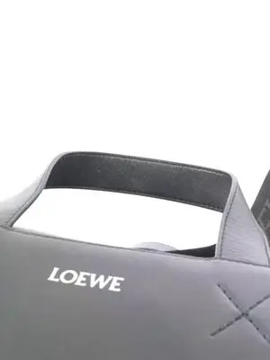 Loewe 2010-2026 Leather Puzzle Fold Duffle Bag Travel Bag - Black