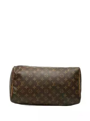 LOUIS VUITTON Monogram Speedy 35 Boston Bag - Brown