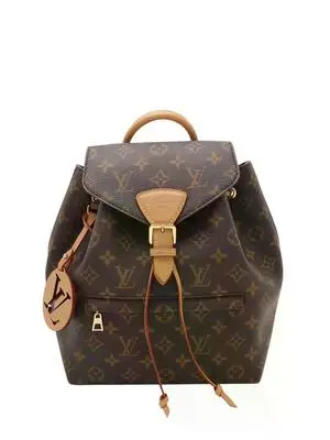 LOUIS VUITTON 2021-2026 Monogram Montsouris Nm Pm Backpack - Brown
