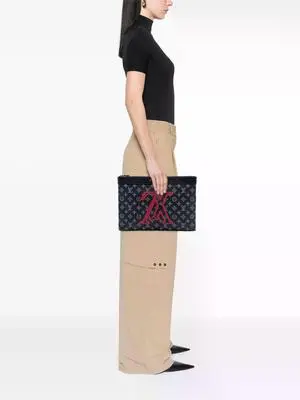 LOUIS VUITTON Monogram Ink Upside Down Apollo Pochette Clutch Bag - Blue