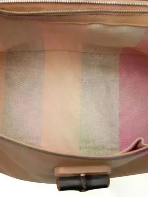 Gucci Large Calfskin Bamboo Daily Satchel
