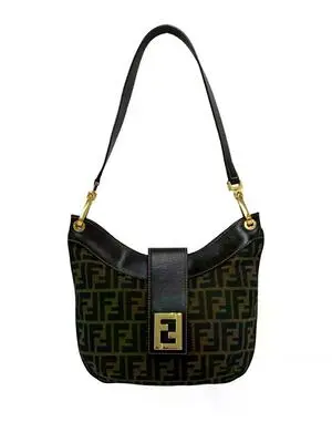 Fendi 20th Century Zucca Canvas Shoulder Bag - Brown