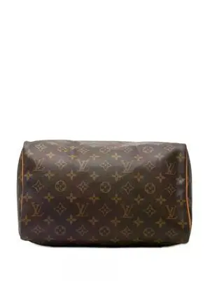 LOUIS VUITTON Monogram Speedy 30 Boston Bag - Brown