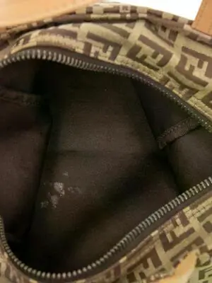 Fendi Mini Zucchino Canvas Handbag - Neutrals
