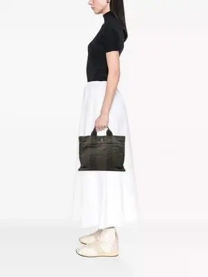 Hermès 1990-2010 Canvas Herline Pm Tote Bag - Grey