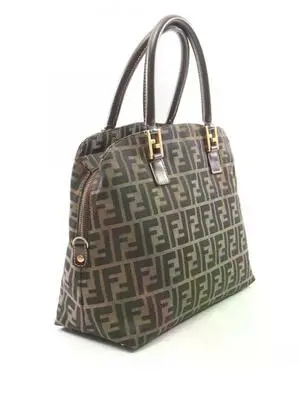 Fendi Zucca Canvas Dome Satchel