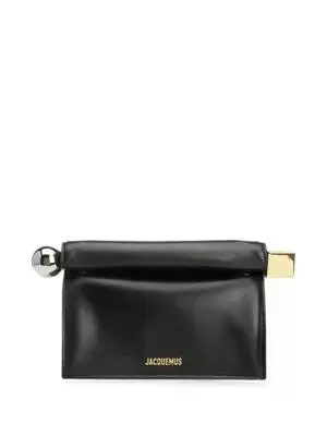 Jacquemus The Rond Carré Leather Clutch Bag