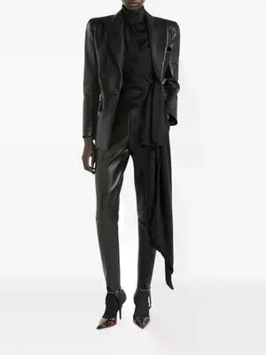 Balmain Structured-shoulder Lambskin Jacket