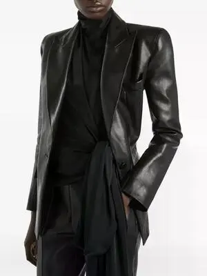 Balmain Structured-shoulder Lambskin Jacket