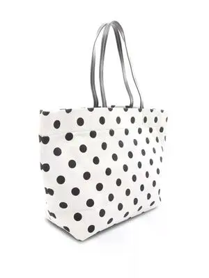 Miu Miu Printed Canvas Tote Bag