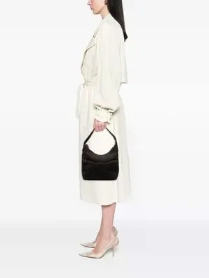 Gucci Gg Denim Shoulder Bag - Brown