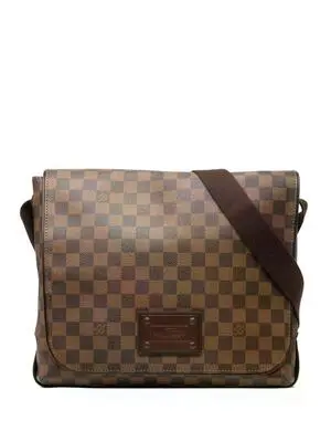 LOUIS VUITTON Damier Ebene Brooklyn Mm Crossbody Bag