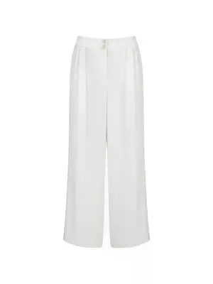 Black Label Wide-leg Trousers - White