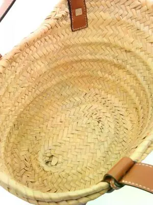 Loewe Raffia Anagram Basket Tote Bag - Neutrals