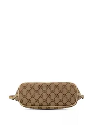 Gucci Gg Canvas Boat Shoulder Bag - Neutrals