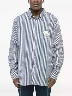 Givenchy Embroidered-logo Striped Shirt