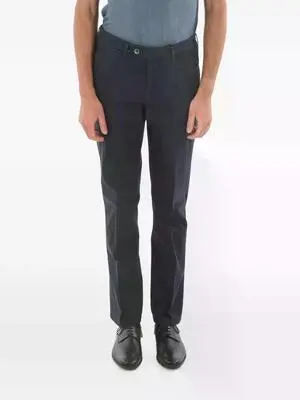 Corneliani Five-pocket Cotton Chino Trousers - Blue