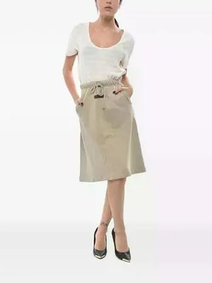 Fear Of God Drawstring Waist Flared Midi Skirt