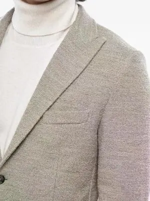 PAOLO PECORA Bouclé Patch-pocket Blazer