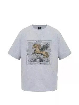 Etro Pegasus-print T-shirt - Grey