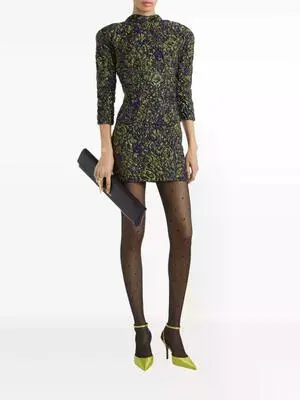 Balmain Cloqué Jacquard Dress - Green